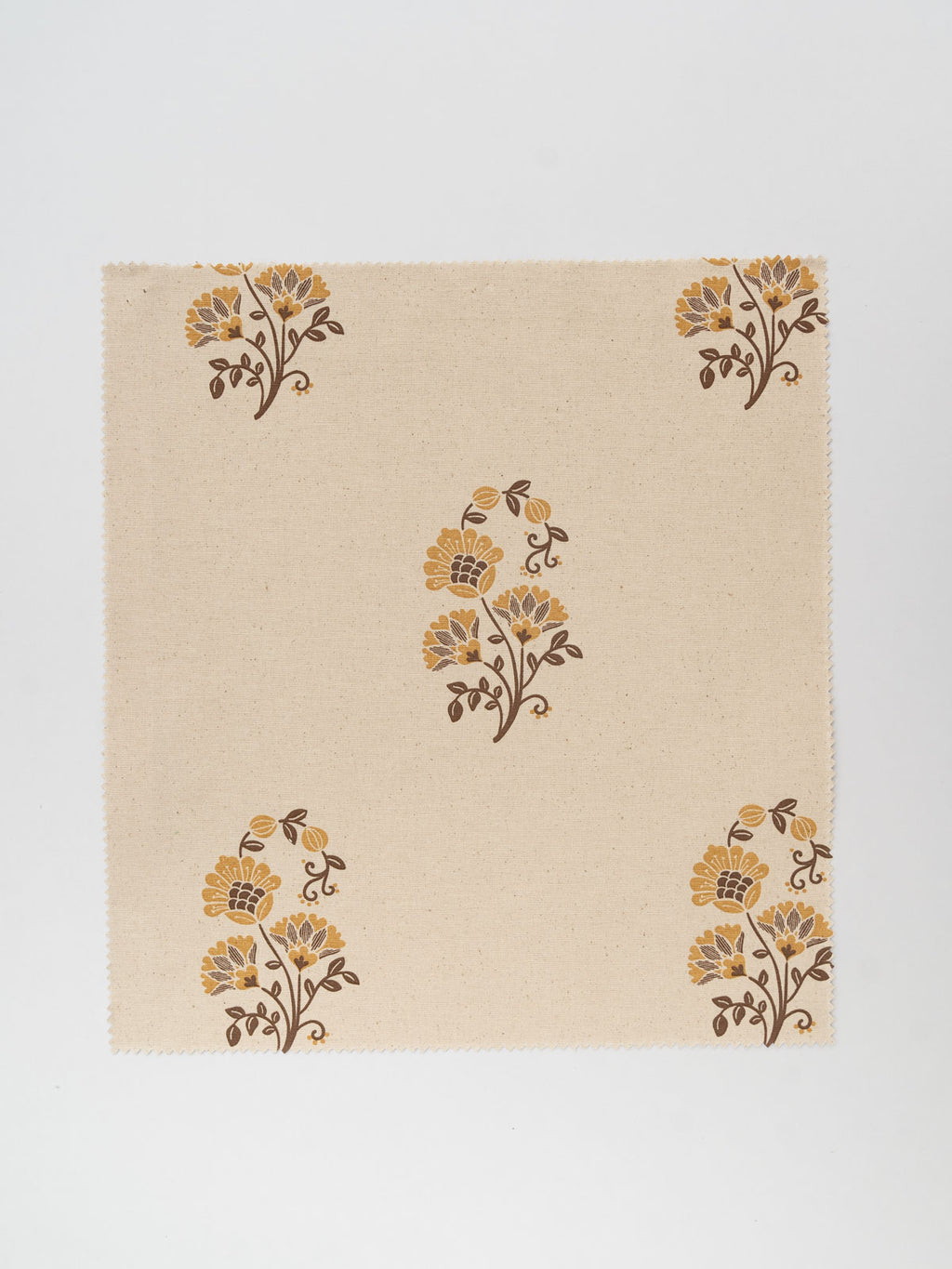 Indus Printed Cotton Fabric - Amber