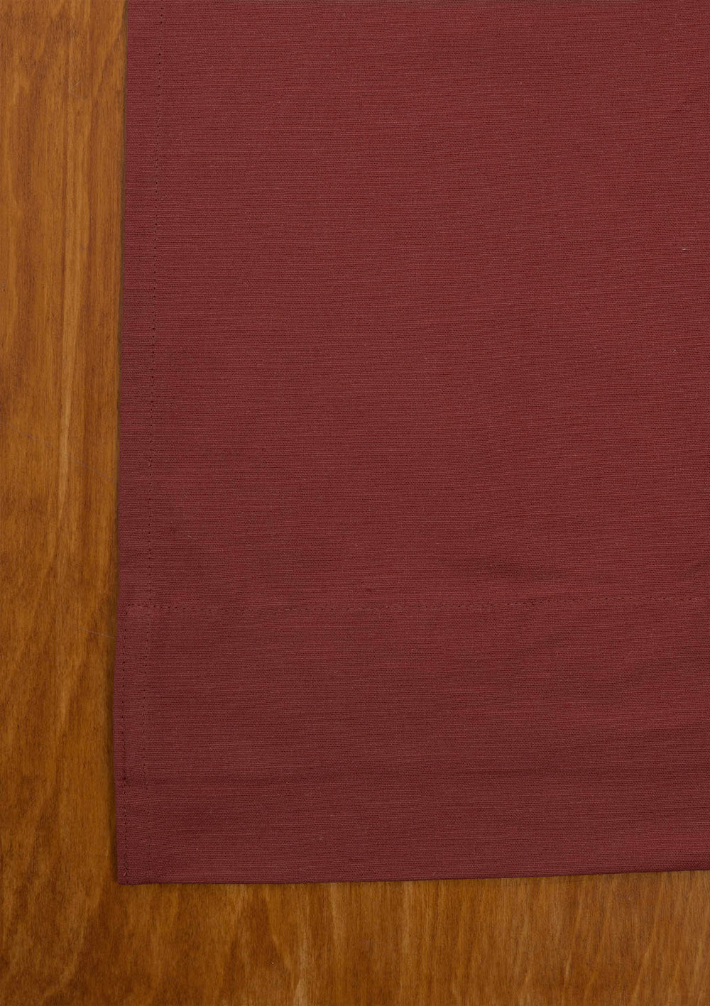 Crimson Red 100% Cotton Plain Curtain for living room & bedroom - Room