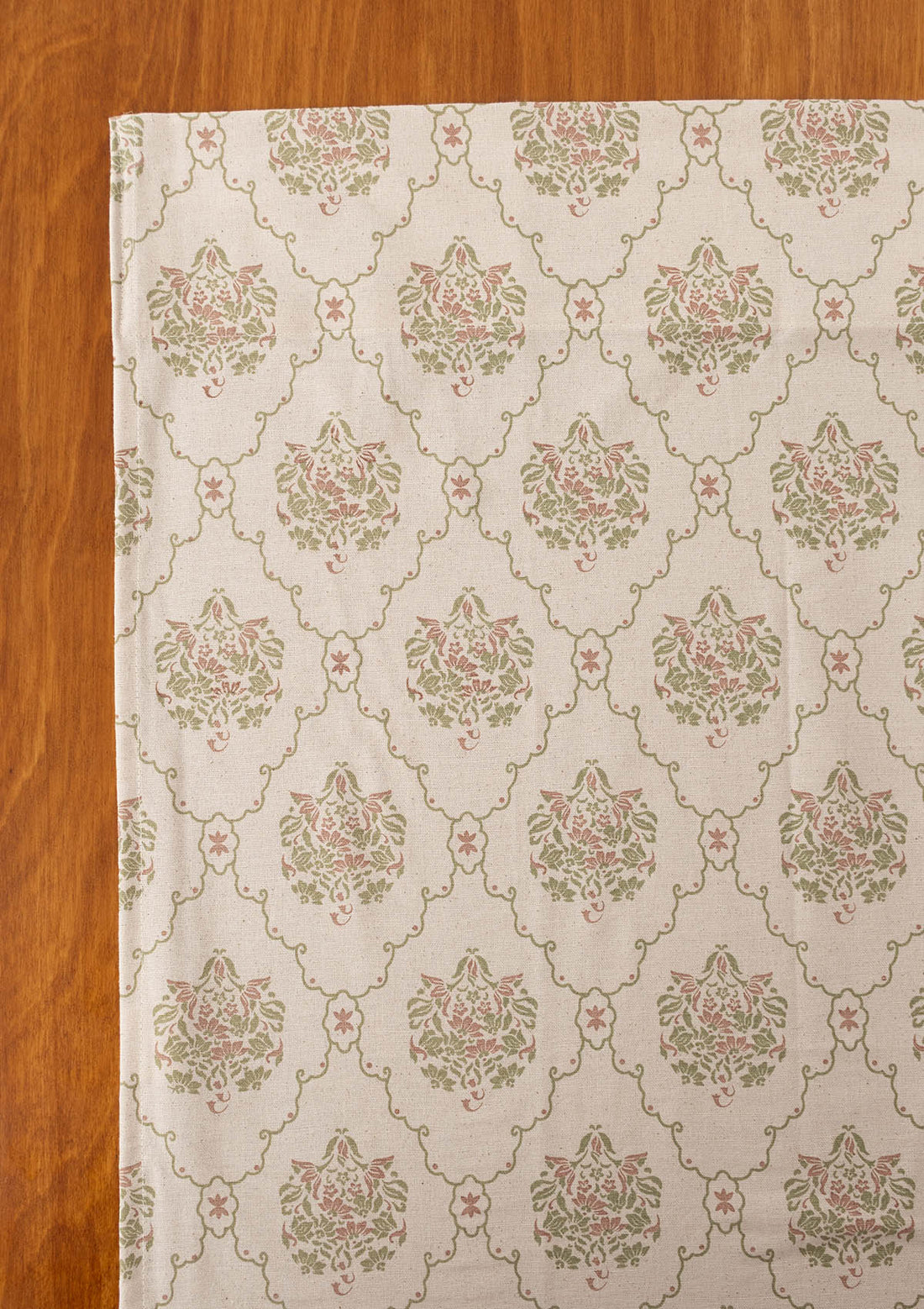 Fable modern floral-geometric 100% cotton curtain for Living Room and