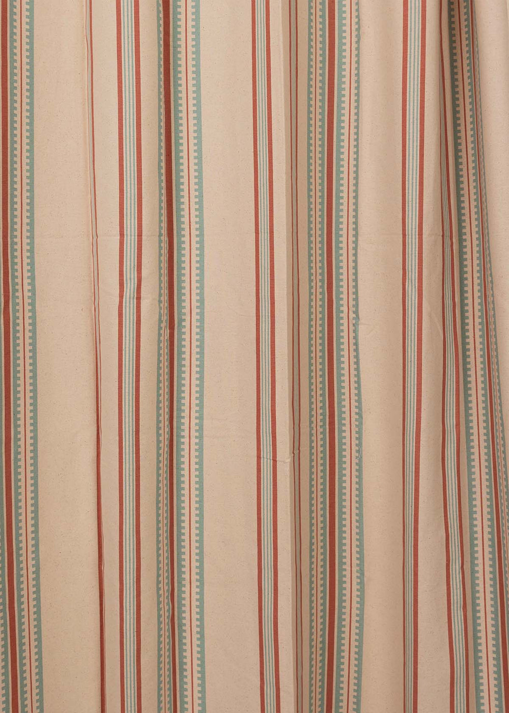 Roman Stripes printed cotton Fabric - Multicolor
