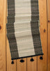 Yin yang woven 100% cotton boho table runner for 4 seater or 6 seater