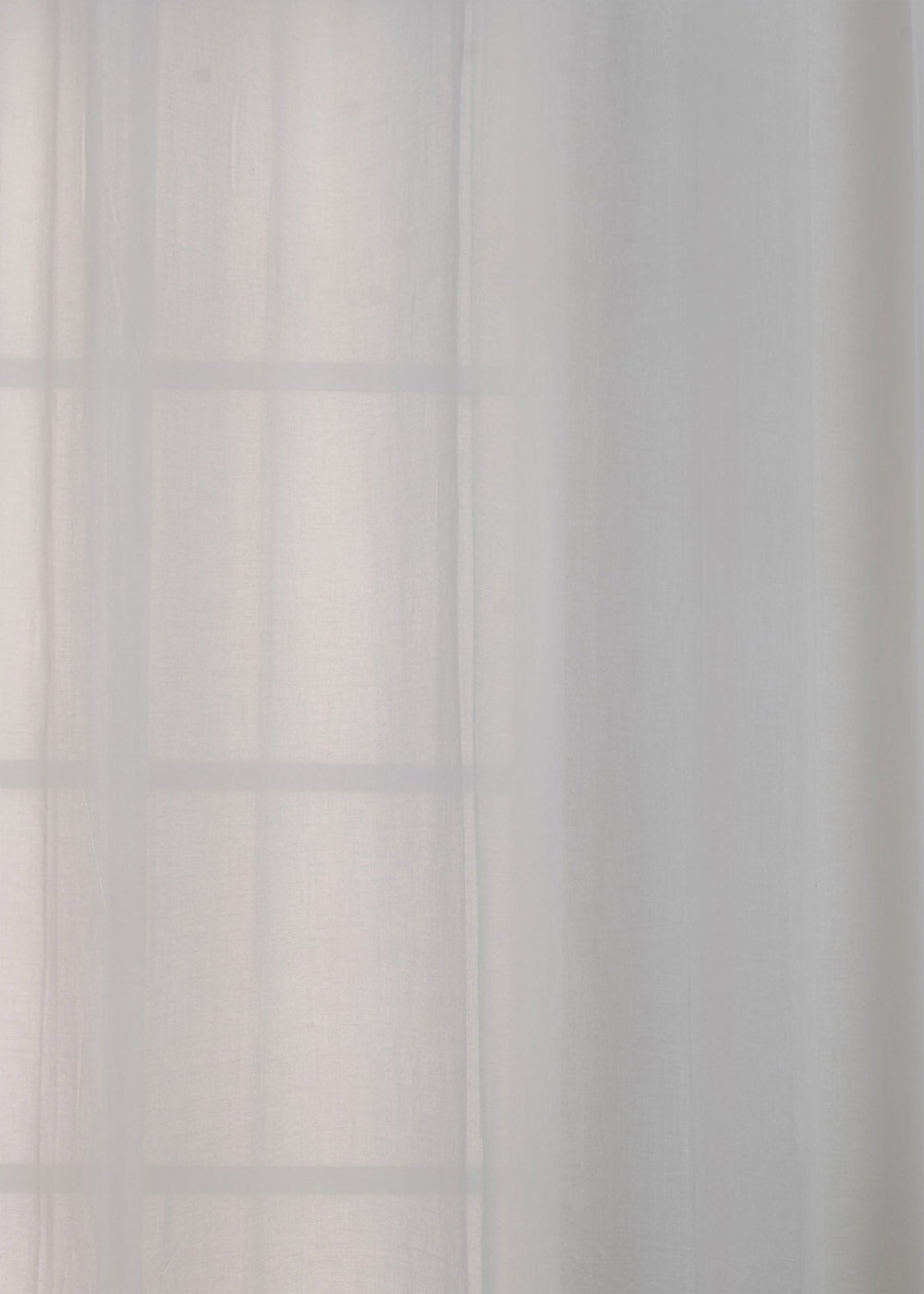 Solid white sheer 100% cotton plain curtain for Living room & bedroom